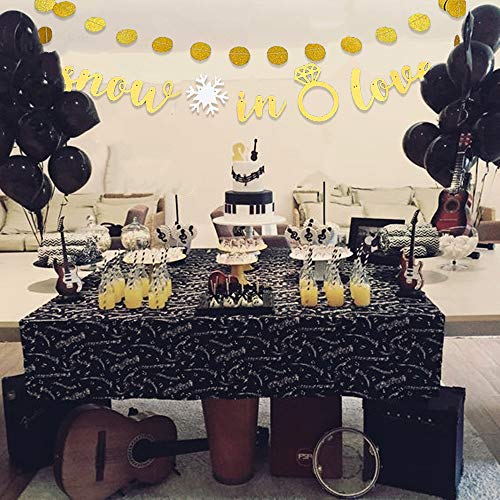 2PCS LaVenty Snow In Love Banner Snow In Love Decorations Winter Bachelorette Party Decorations Engagement Party Decorations
