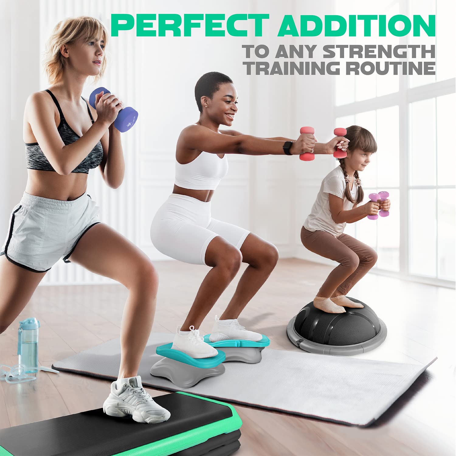 Yes4All 5 lbs Dumbbells Neoprene with Non Slip Grip β Great for Total Body Workout β Total Weight: 10 lbs (Set of 2)