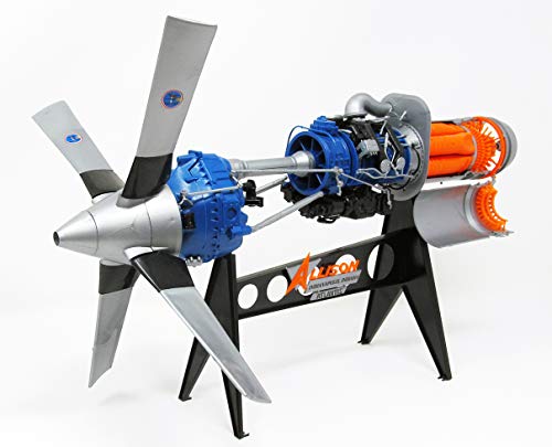 Atlantis Allison Prop Jet Aircraft Engine STEM Plastic Model Kit 1/10 Toy and Hobby