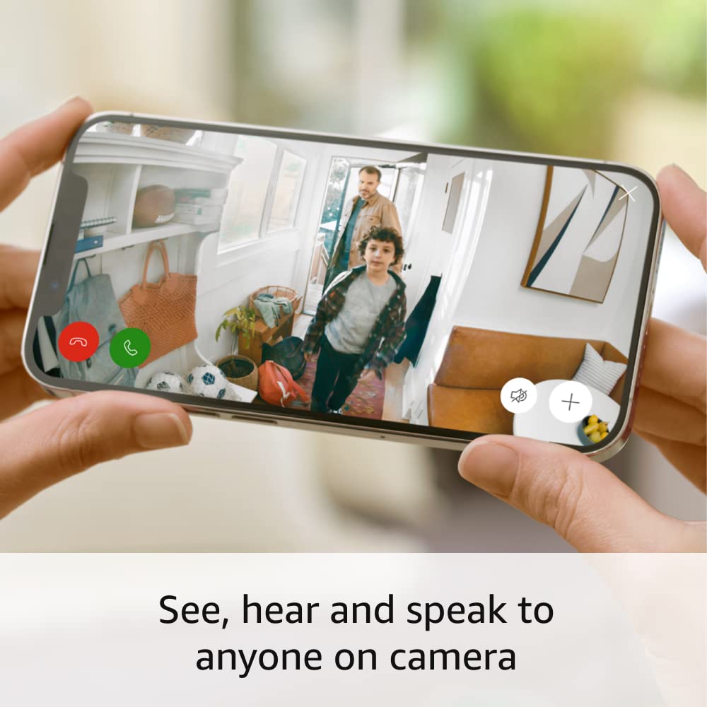 Like-New Ring Indoor Cam (2nd Gen) | latest generation | 1080p HD Video & Color Night Vision, Two-Way Talk, and Manual Audio & Video Privacy Cover | White