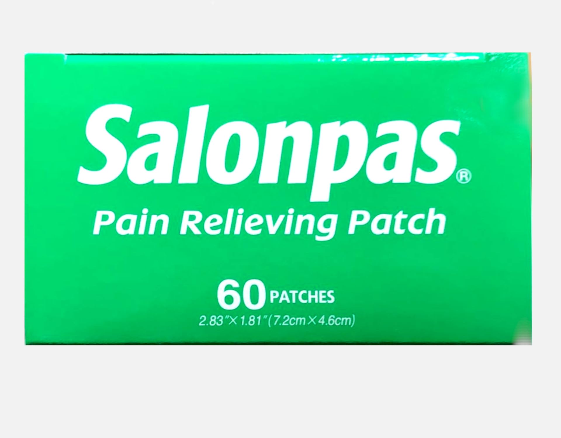 Salonpas Pain Relieving Patch, Extra Strength Topical Analgesic, 60 Ct (Pack of 2)