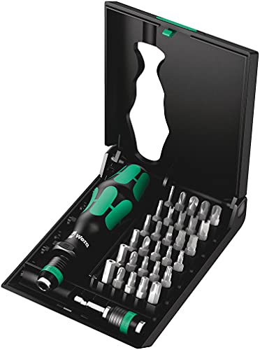 Wera - 5057111001 Kraftform 71 Kraftform Kompakt Security 32 Piece set, Hexagon 1/4"
