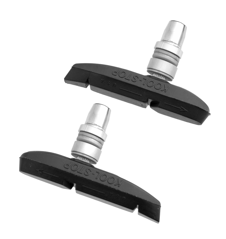 Kool Stop Supra 2 Bicycle Brake Shoes (Threaded, Black)