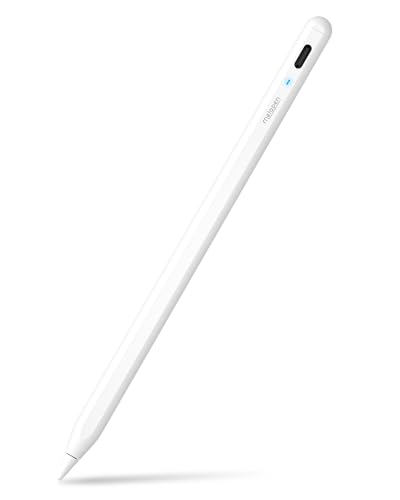 Metapen Pencil A8 for Apple iPad 2018-2025, (2X Faster Charge), Tilt Sensitivity, Pixel Precision, Stylus Pen for iPad 11/10/9/8/7/6th Gen, Pro 12.9/11/13-inch M4, Air 3/4/5/M2/M3, Mini 5/6th, White