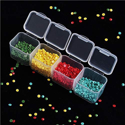 2 Pack 28 Slots Diamond Embroidery Boxs, 5D Diamond Painting Storage Case for for DIY Art Craft