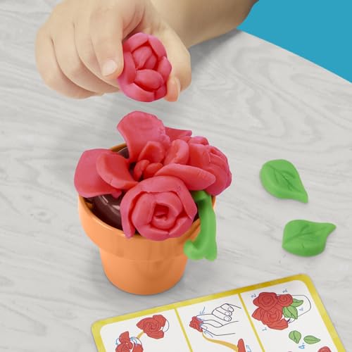 Play-Doh Blooming Flower Garden Toy Playset, Nature Pretend Play, Kids Arts & Crafts Ages 3+