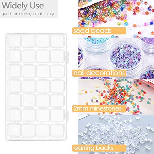 2 Pack 28 Slots Diamond Embroidery Boxs, 5D Diamond Painting Storage Case for for DIY Art Craft