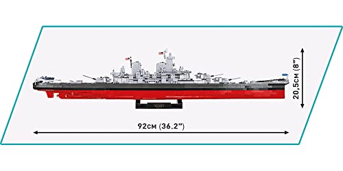 COBI Historical Collection World War II Iowa-Class Battleship, 4-in-1 Executive Edition