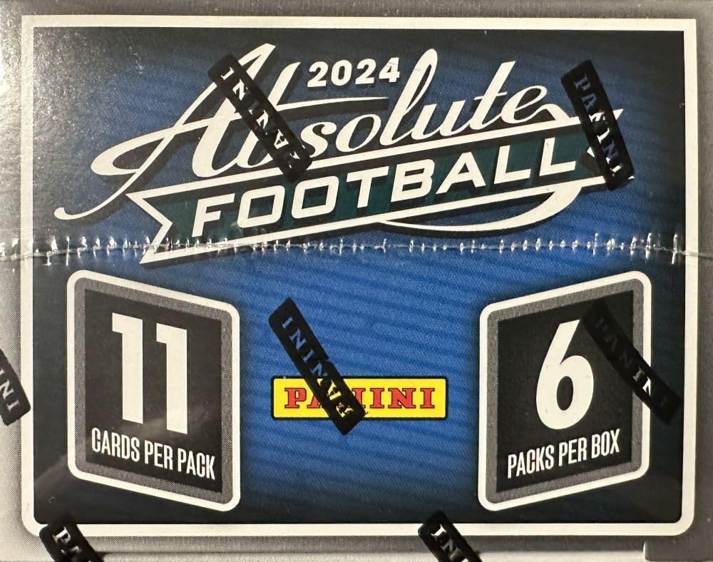2024 Panini Absolute Football 6-Pack Blaster Trading Card Box (Jayden Daniels, Drake Maye, Bo Nix, Caleb Williams Possible Rookies)