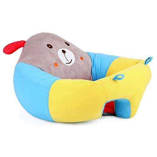 KAKIBLIN Baby Sofa Support Chair, Soft Plush Cartoon Animals Baby Sitting Chair Learning to Sit Cushion SeatsĀ for 6-16 Months Infants, Puppy