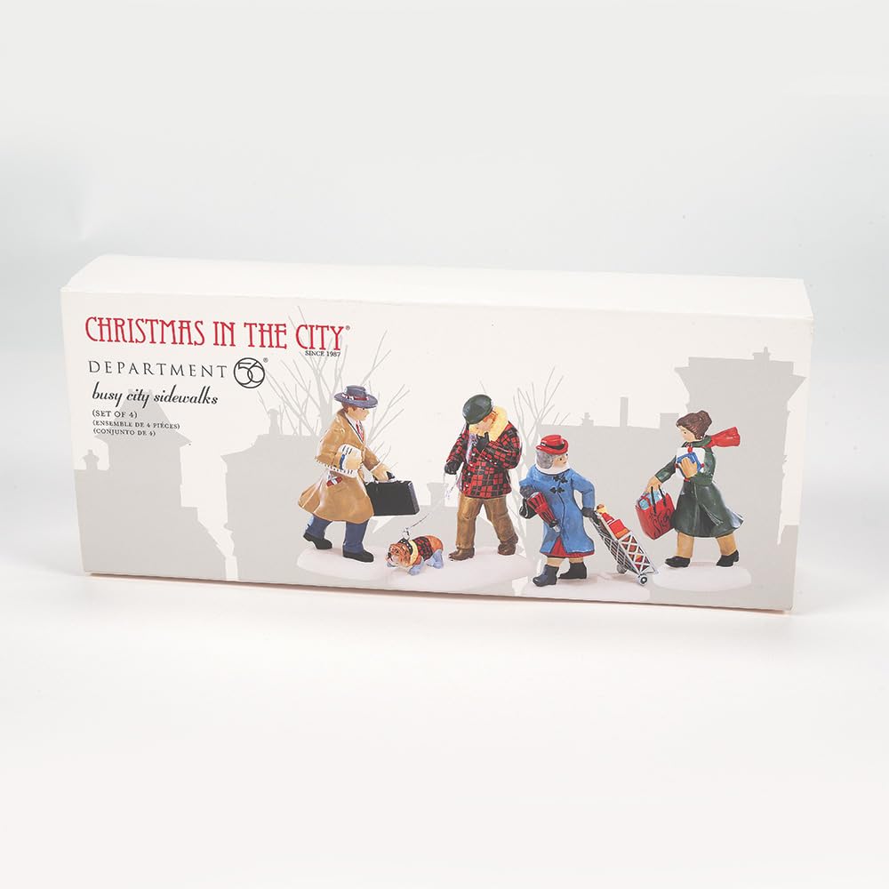 Department 56 Christmas in the CitySeries Busy City Sidewalks