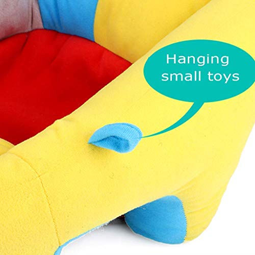 KAKIBLIN Baby Sofa Support Chair, Soft Plush Cartoon Animals Baby Sitting Chair Learning to Sit Cushion SeatsĀ for 6-16 Months Infants, Puppy