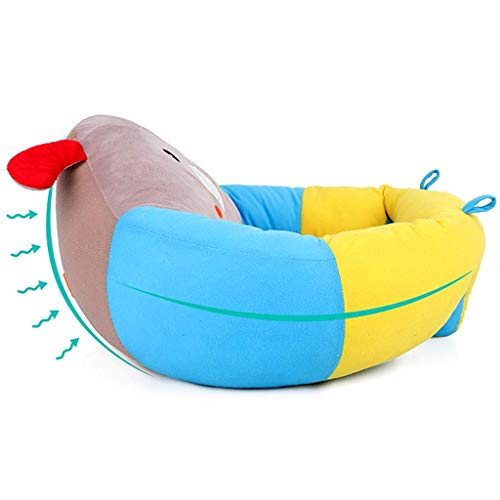 KAKIBLIN Baby Sofa Support Chair, Soft Plush Cartoon Animals Baby Sitting Chair Learning to Sit Cushion SeatsĀ for 6-16 Months Infants, Puppy