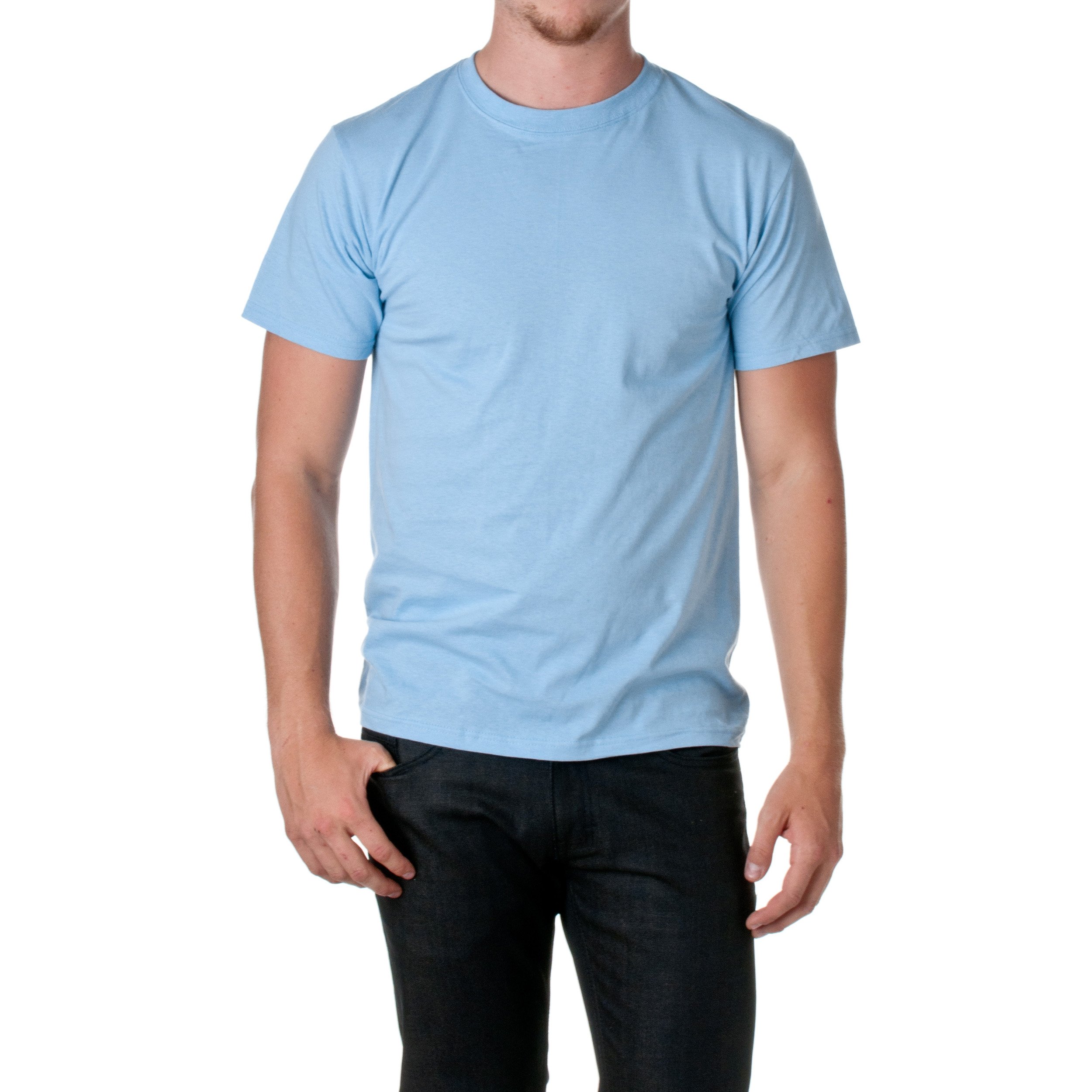Fruit of the Loom Adult 5 oz. HD Cotton™ T-Shirt L Light Blue