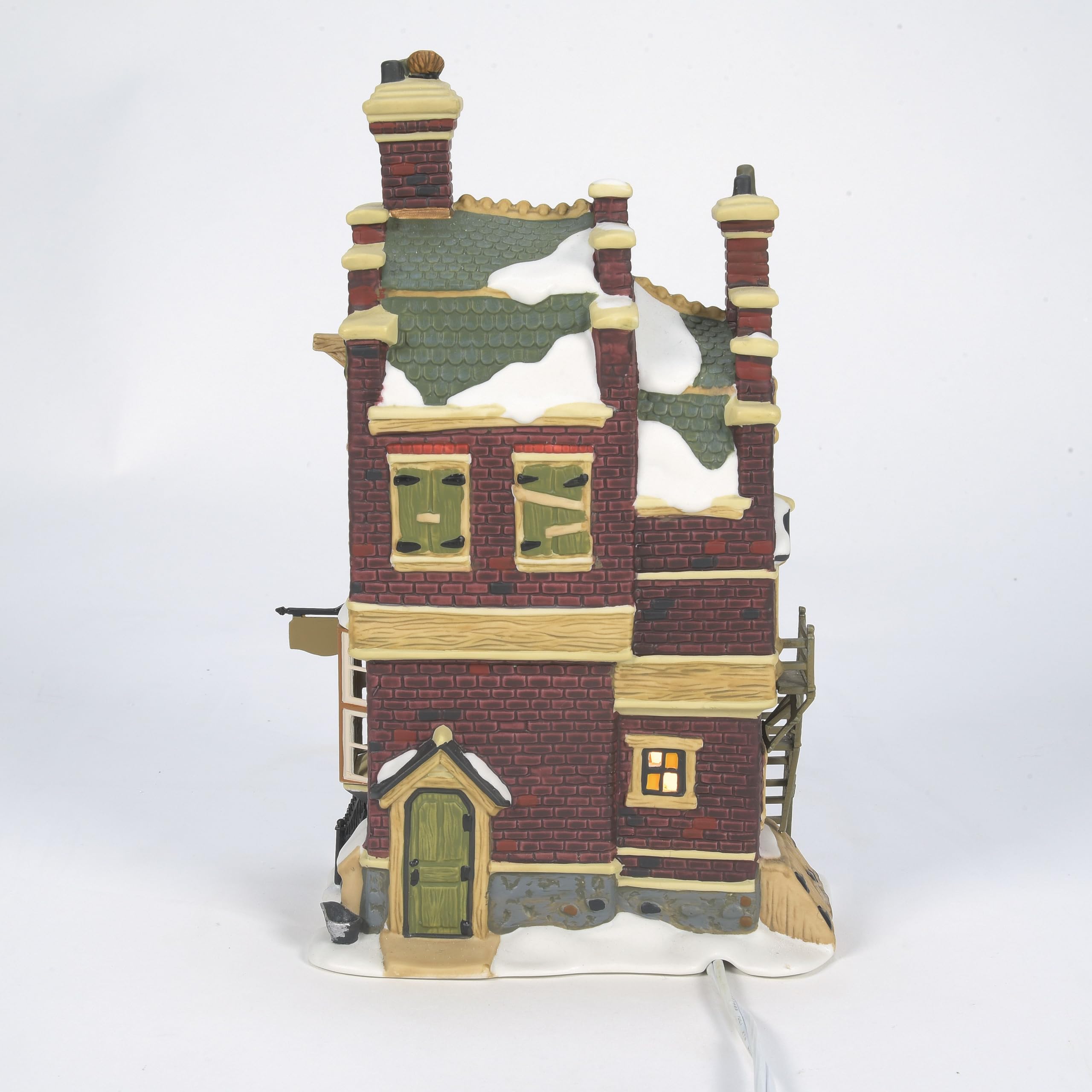 Department 56 Porcelain Dickens' Village Scrooge and Marley Counting House Lit Building, 9.65, Multicolor