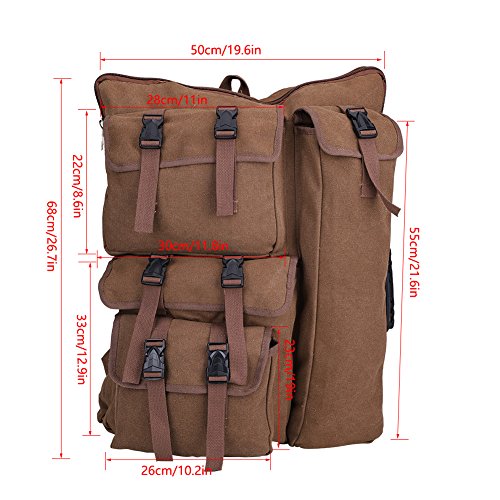 4K Canvas Drawing Board Bag, Classical Artist Portfolio Backpack Bag Canvas Drawing Board Multi-Functional Sketchpad Art Bag Large Storage for Drawing Sketching Painting