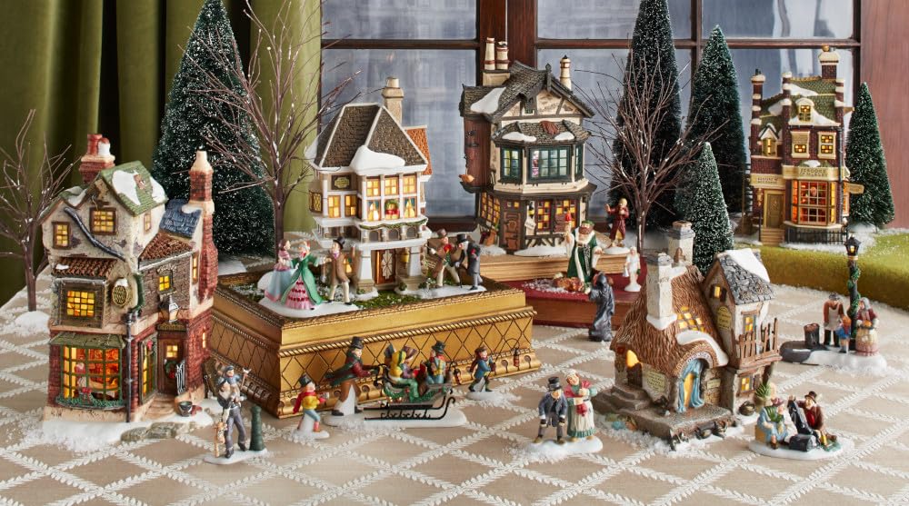 Department 56 Porcelain Dickens' Village Scrooge and Marley Counting House Lit Building, 9.65, Multicolor