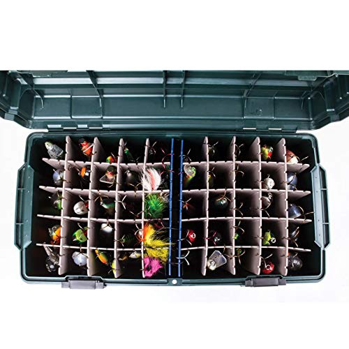 Flambeau Outdoors 6127ZR Maximizer Large Lure Storage Box with Zerust Anti-Corrosion Technology, [1] Dry Box, Deep Green, 27.5x13.75x14-Inch