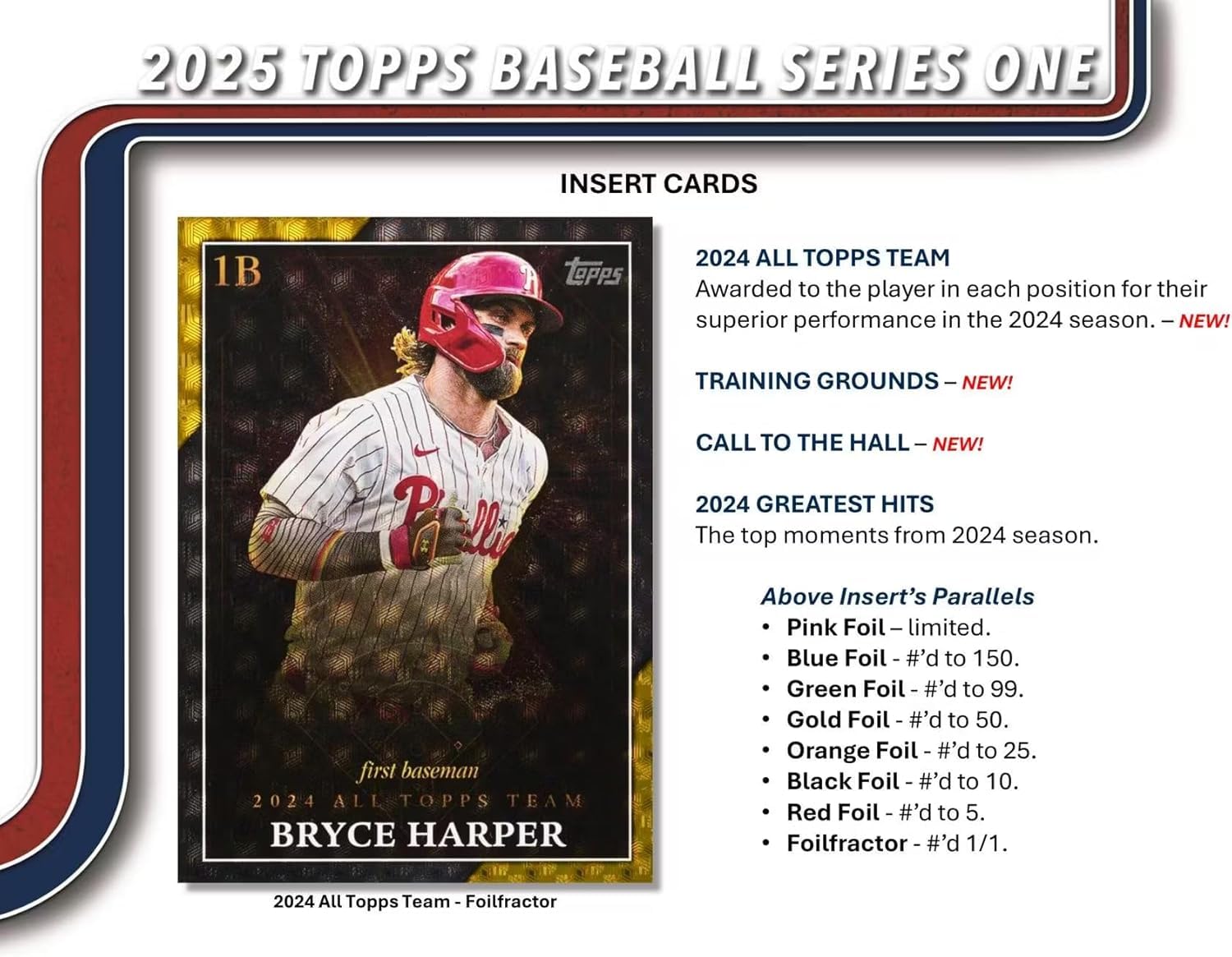 Topps 2025 Series 1 Baseball Trading Card Hanger Box (59 Cards)
