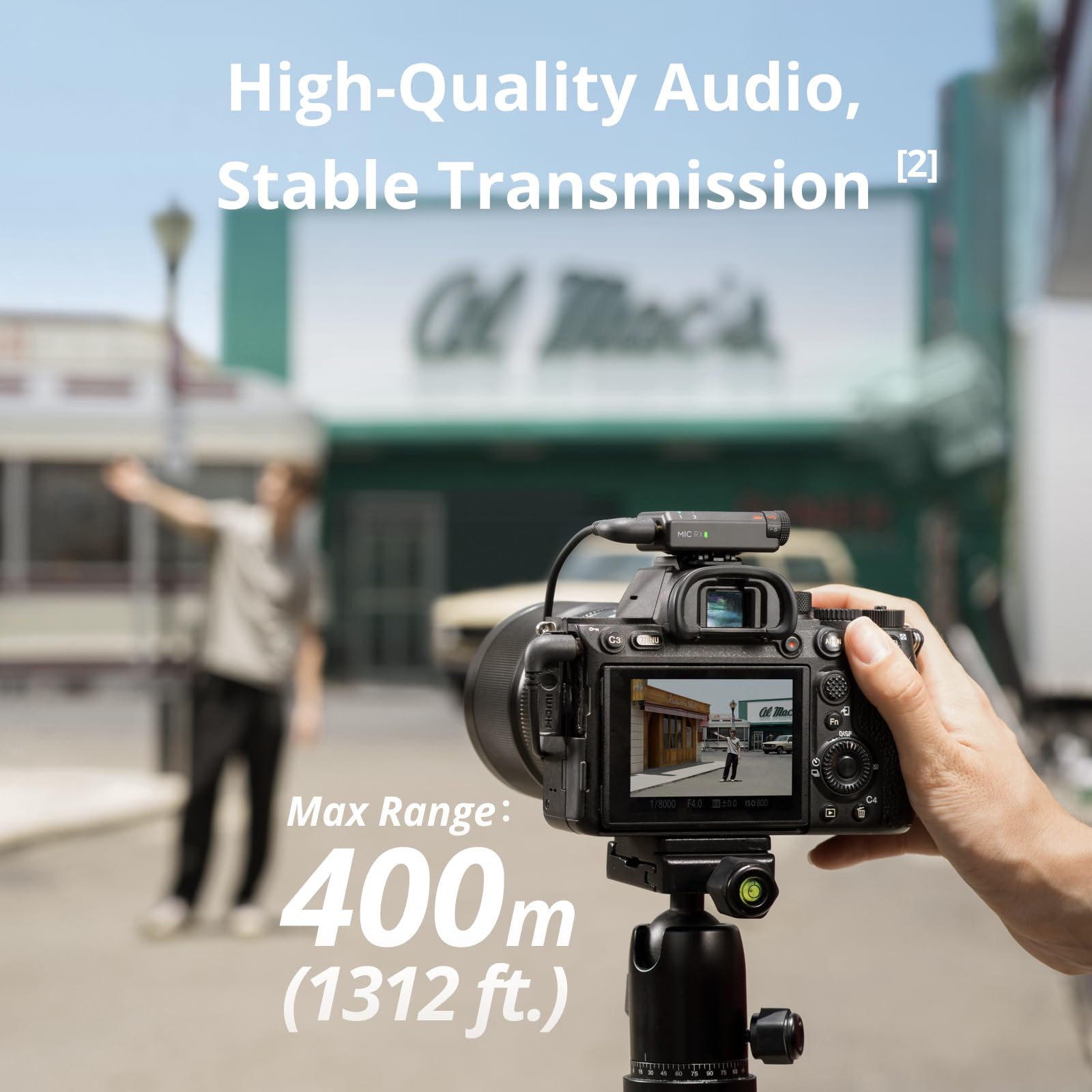 DJI Mic Mini (2 TX + 1 RX + Charging Case), Wireless Microphone for iPhone/Camera/Android, Ultralight, Detail-Rich Audio, 48h Use, Noise Cancelling, Automatic Limiting, Vlog, Streaming
