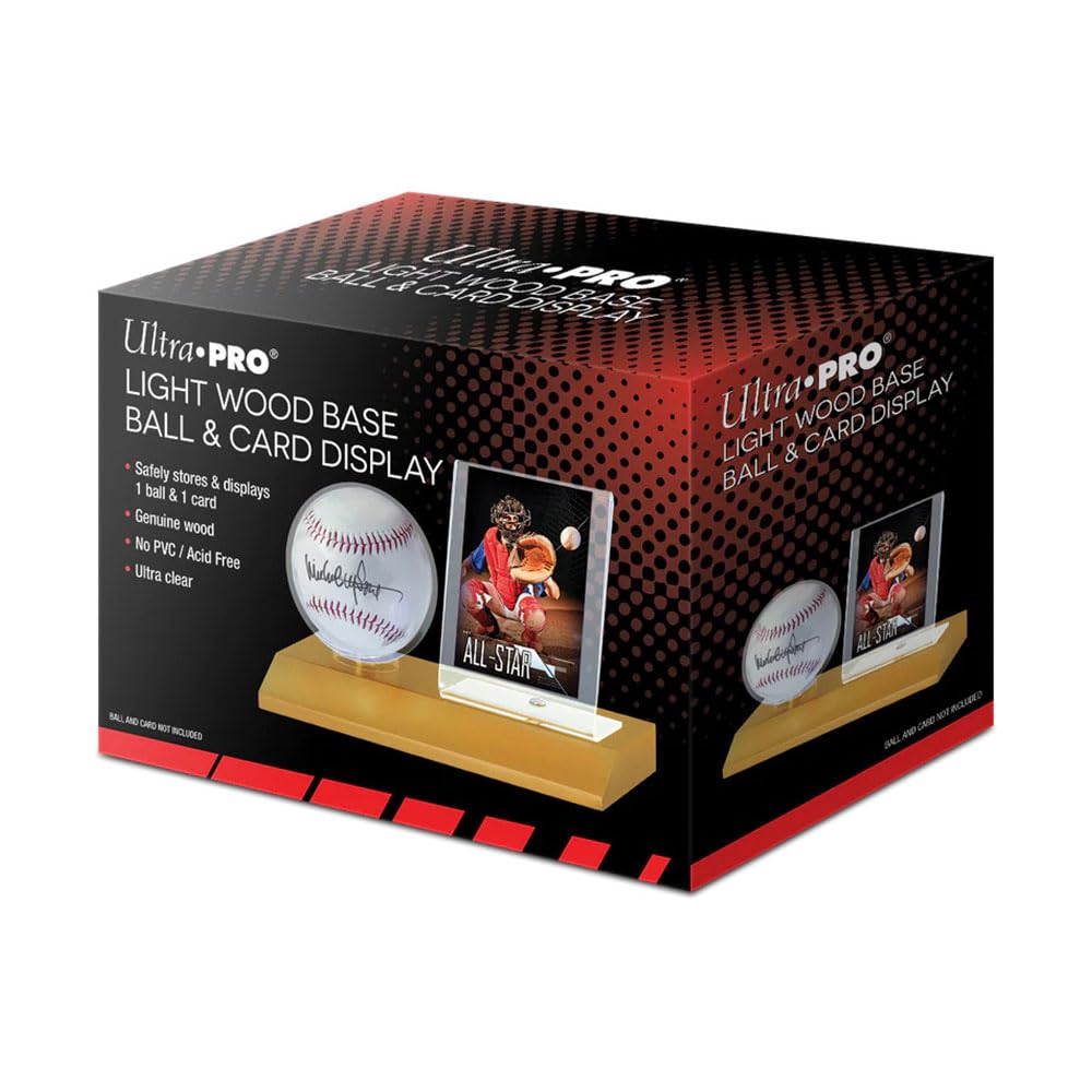 MLB Wood Baseball and Card Holder