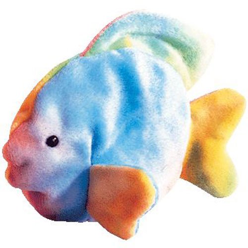 TY Beanie Baby - CORAL the Ty-dyed Fish (4th Gen hang tag) (6 inch) - MWMTs ^G#fbhre-h4 8rdsf-tg1381456