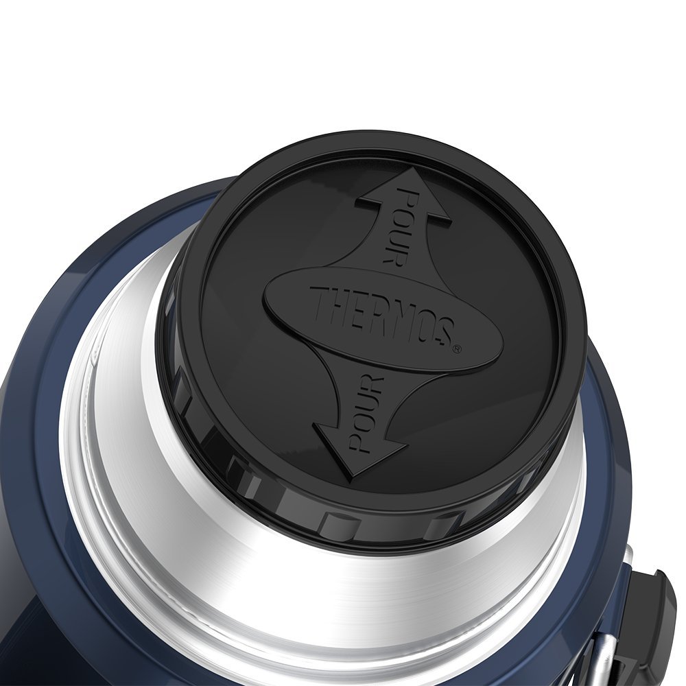THERMOS Stainless King Vacuum-Insulated Beverage Bottle, 68 Ounce, Midnight Blue