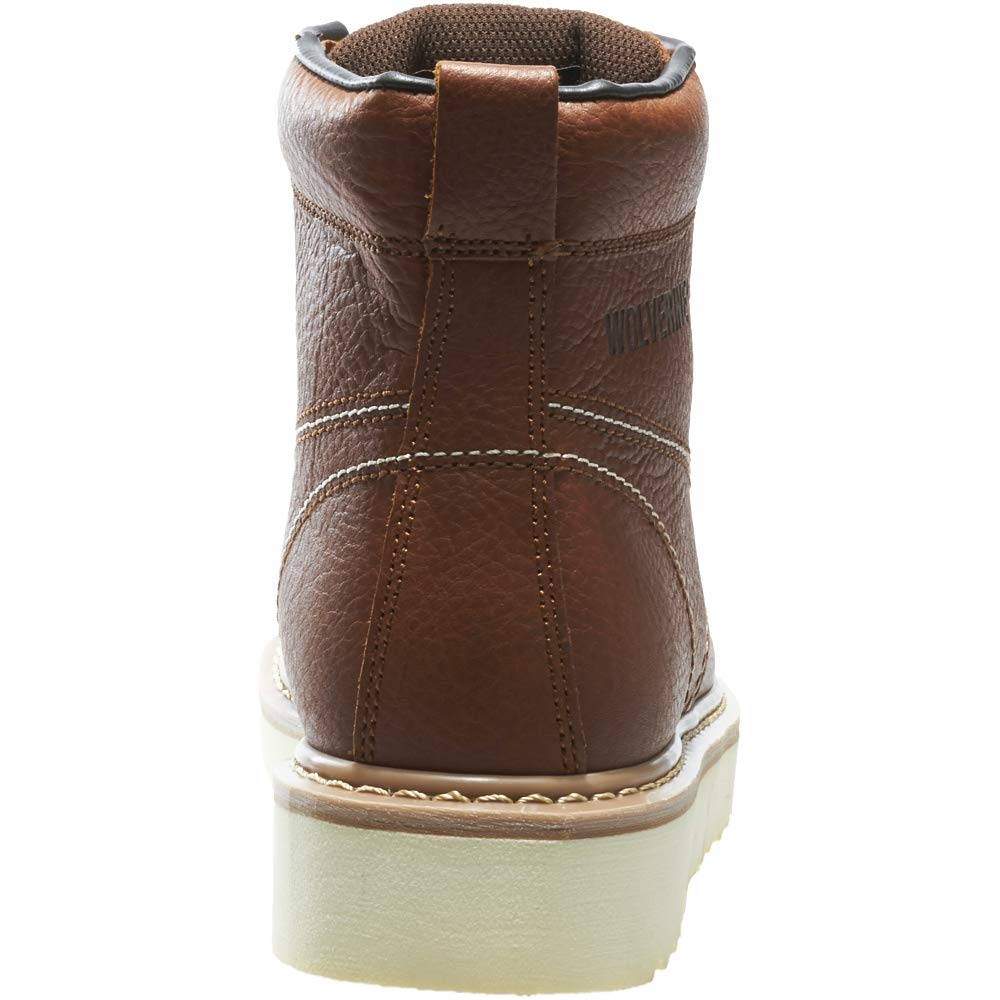 Wolverine Men's Moc Toe 6" Work Wedge-Brown, Honey, 9 M US