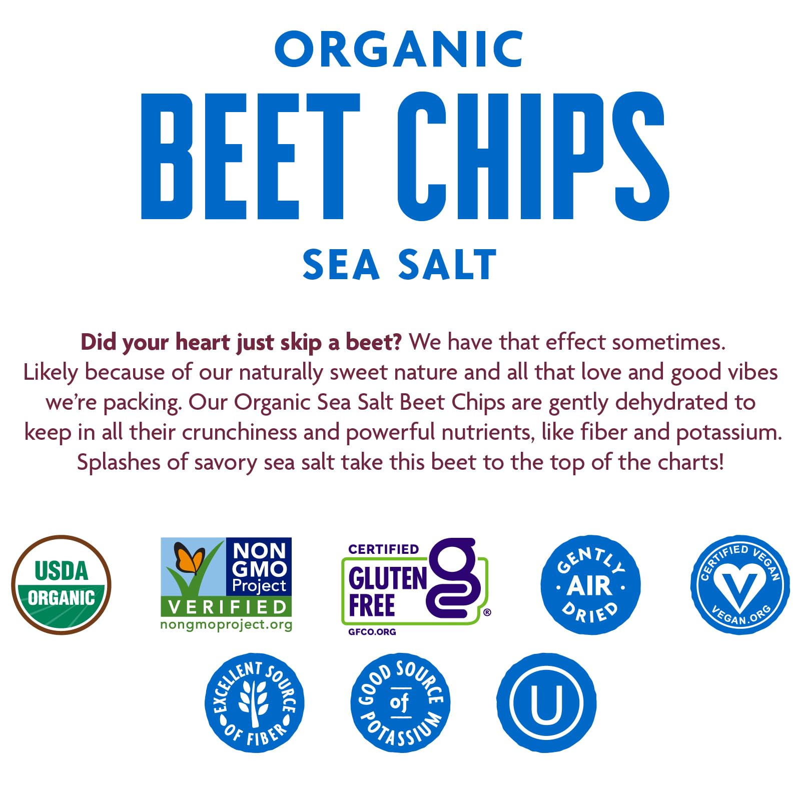 Rhythm Superfoods Cripsy Beet Chips, Salted, Organic and Non-GMO, Vegan/Gluten-Free Superfood Snacks, 1.4 Oz (Pack of 4)