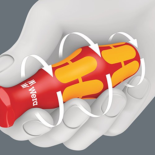 Wera 160 i Kraftform Plus Lasertip VDE Insulated Screwdriver, Slotted 0.8 x 4 x 100 mm, 05006115001