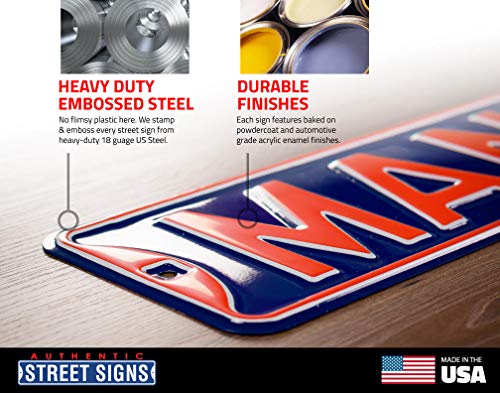 Authentic Street Signs NCAA We Are - Penn State Street Signstreet Sign, Team Color, 36" x 6", (70037)