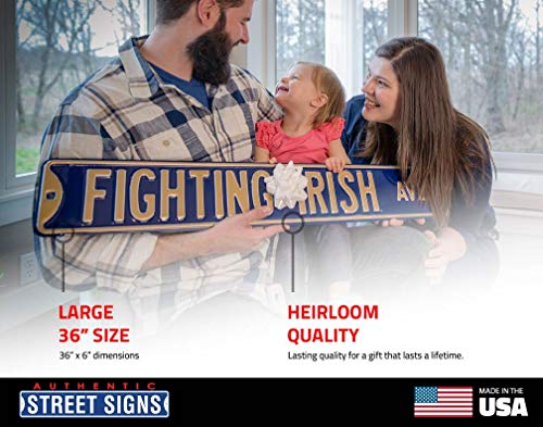 Authentic Street Signs NCAA We Are - Penn State Street Signstreet Sign, Team Color, 36" x 6", (70037)