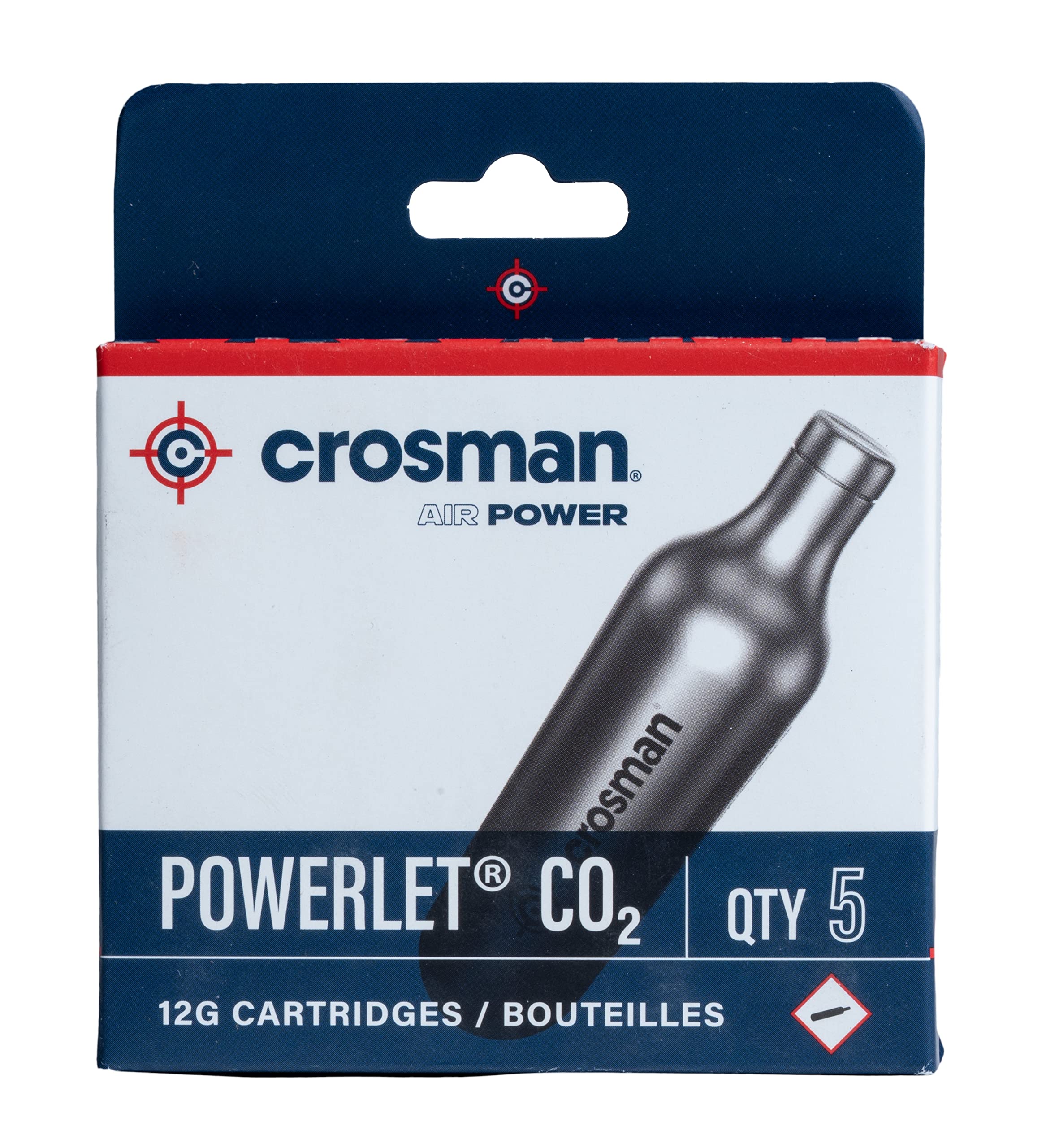 Crosman 5-Count CO2 Cartridges For Air Rifles And Air Pistols