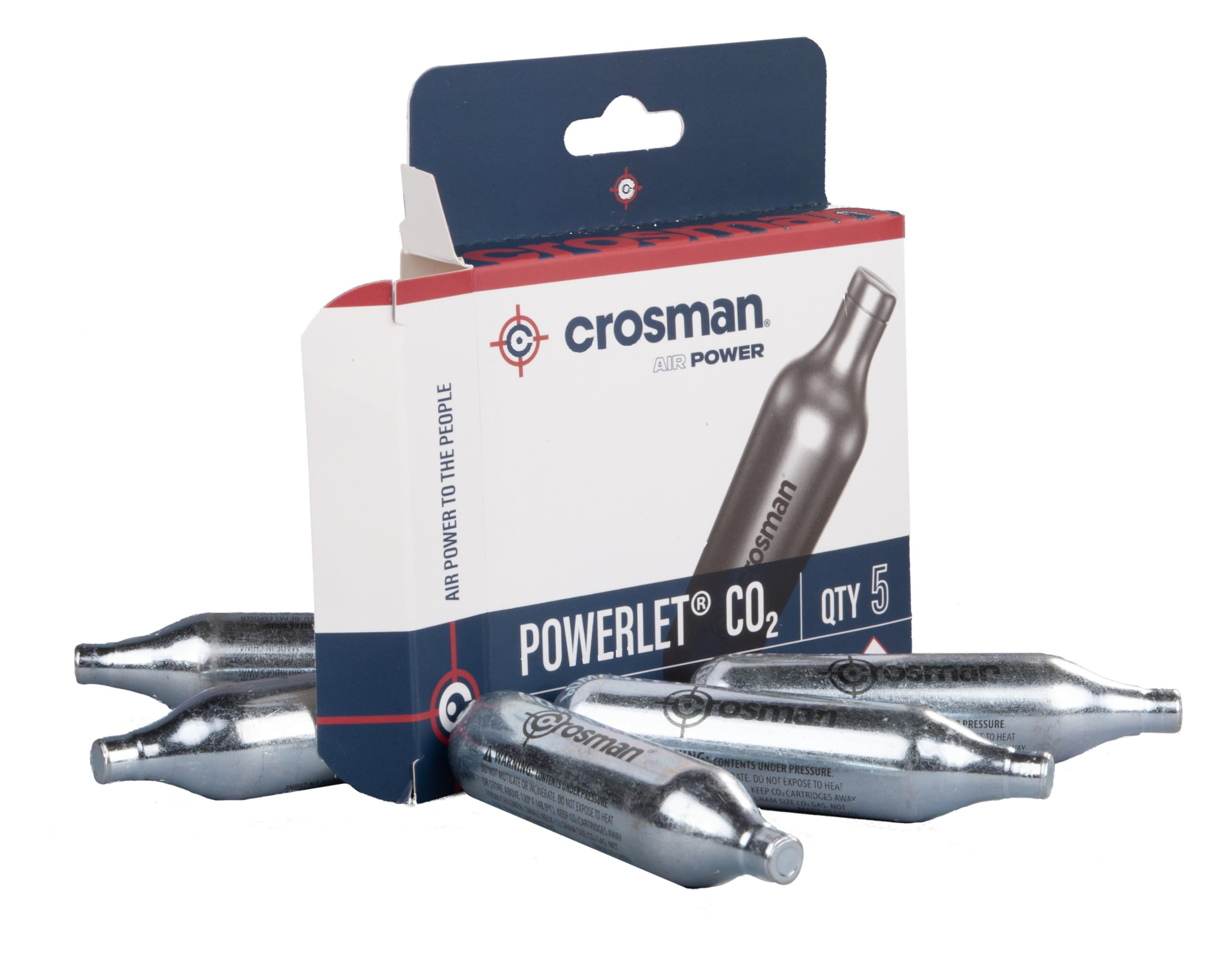 Crosman 5-Count CO2 Cartridges For Air Rifles And Air Pistols