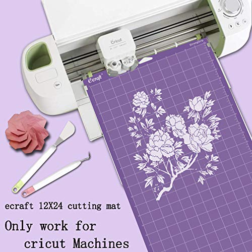 Ecraft Cutting Mat for Cricut Explore One/Air/Air 2 Maker(StrongGrip/StandardGrip/LightGrip,12X24inch 3 pack) Variety Adhesive Quilting Cut Mats Replacement for Crafts、Sewing and All Arts.