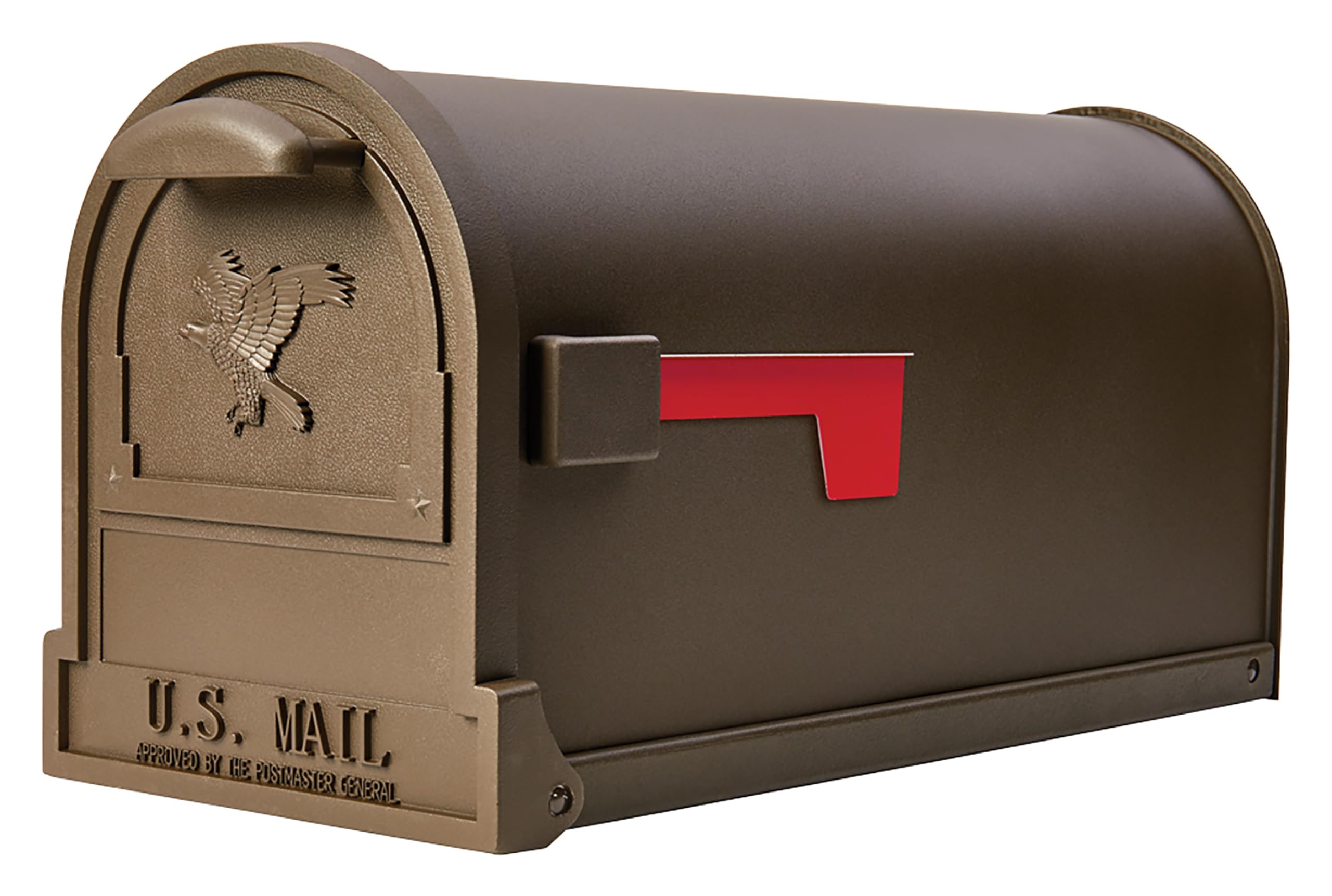 Gibraltar Arlington Large Capacity Galvanized Steel Bronze, Post-Mount Mailbox, AR15T000