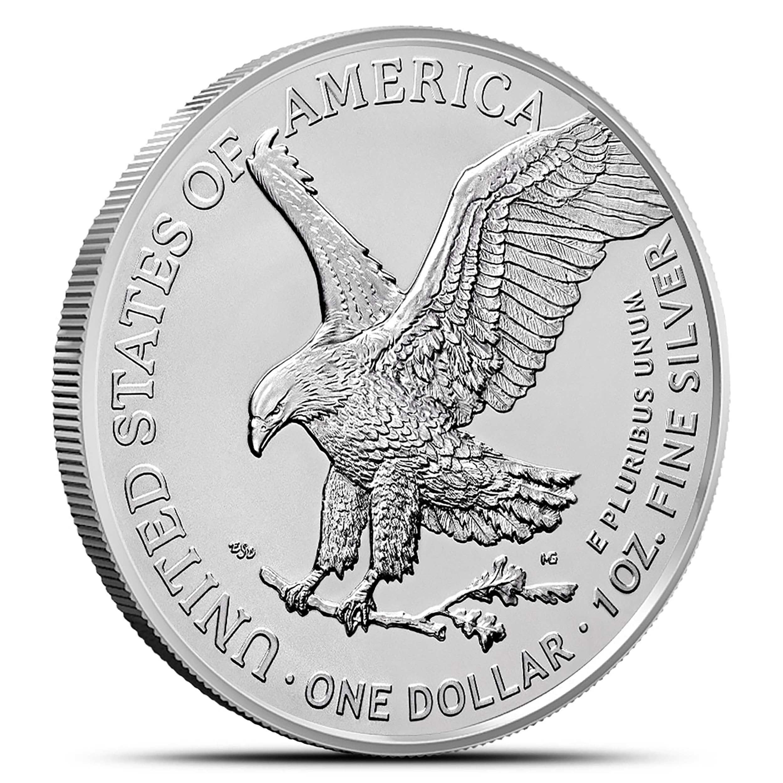 2025 American Silver Eagle .999 Fine Silver in Direct Fit Air Tite with our Smyrnacoin Certificate of Authenticity Dollar Uncirculated US Mint