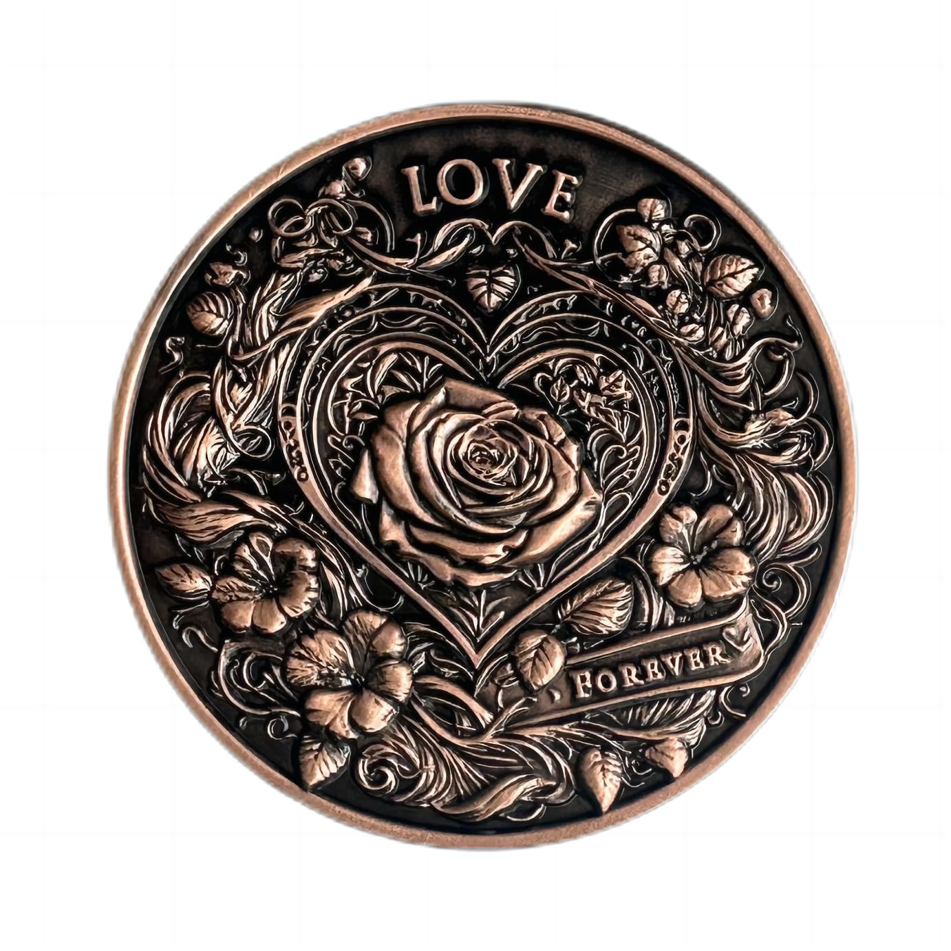 ZSALSTING - Love Coin Collection Challenge Coin: Unique Memento and Pocket Token Gift to Inspire and Make Him/Her Lucky - Perfect Commemorative Gift to Show Your Love and Appreciation-ZSALSTING