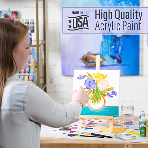 FolkArt Acrylic Paint in Assorted Colors (2 fl oz), 479, Pure Black