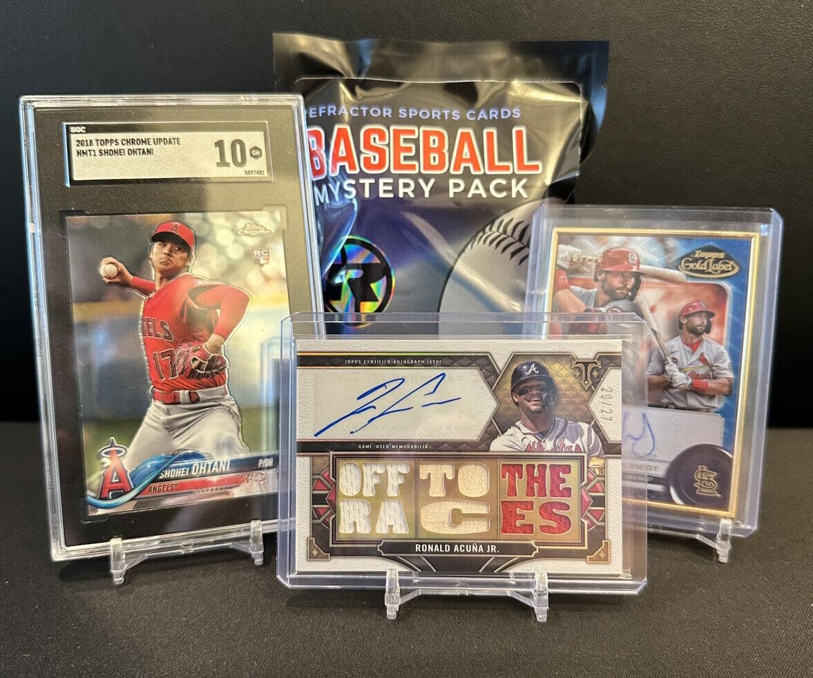 Generic Baseball Mystery Hot Pack - 20 Cards - 1 Graded Card/AUTO - 14 RCS - 5 Parallels