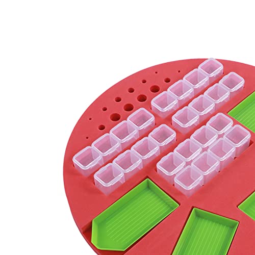 Pssopp Rhinestone Painting Tools Tray Storage Rack, Rhinestone Painting Tools Accessories Kit Storage Containers for DIY Craft Arts