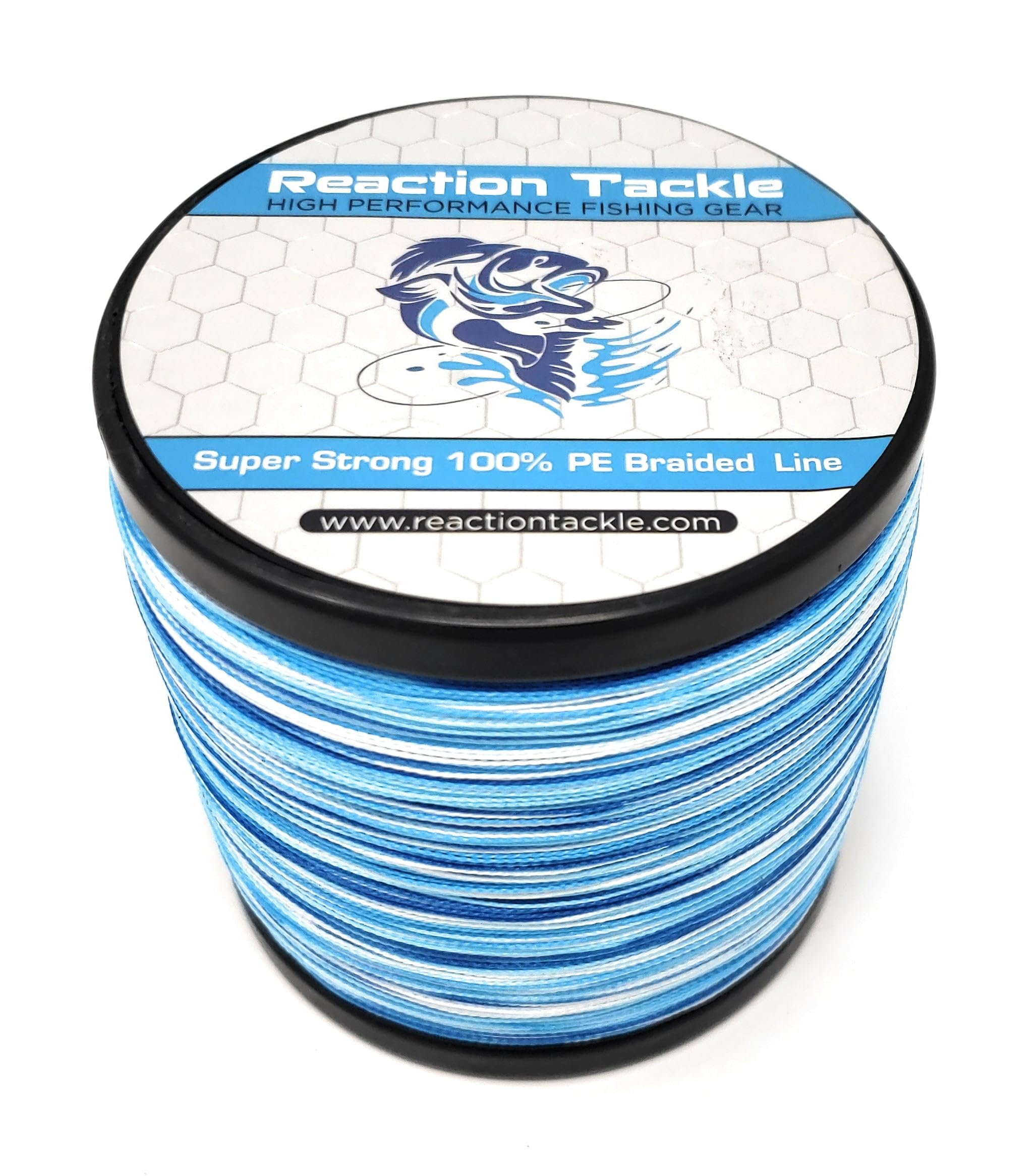 Reaction Tackle Braided Fishing Line Blue Camo 20LB 150yd