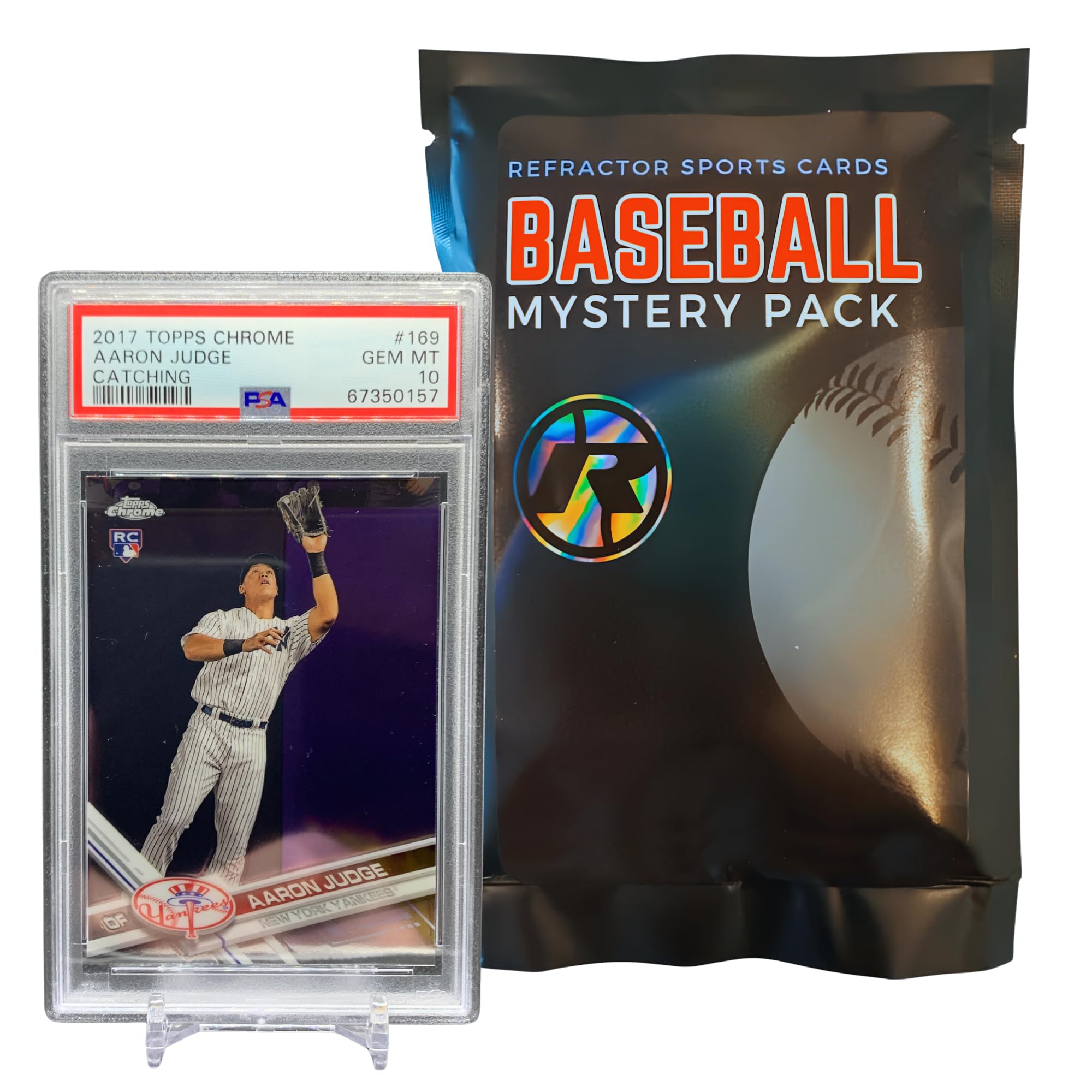 Generic Baseball Mystery Hot Pack - 20 Cards - 1 Graded Card/AUTO - 14 RCS - 5 Parallels