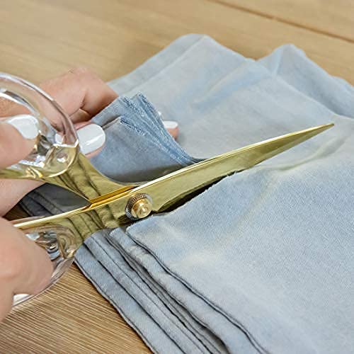 OfficeGoods Acrylic & Stainless Steel 9" Scissors - Modern Design for the Stylish Home, Office, or School - Perfect for Arts & Crafts, Scrapbooking, Fabric, & Sewing - Gold