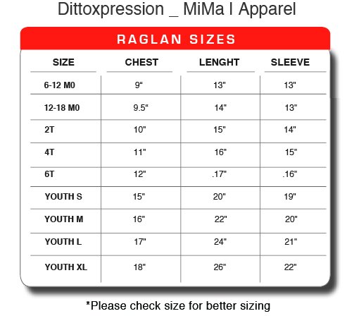 Dittoxpression Daddy's Lil Monster Log Raglan Unisex Child 3/4 Sleeve Raglan Children (6T) White