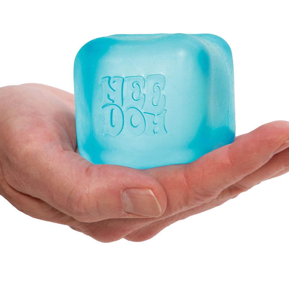 Schylling NeeDoh Nice Cube -Sensory Squeeze Toy with Super Solid Squish - 2.25" Cube