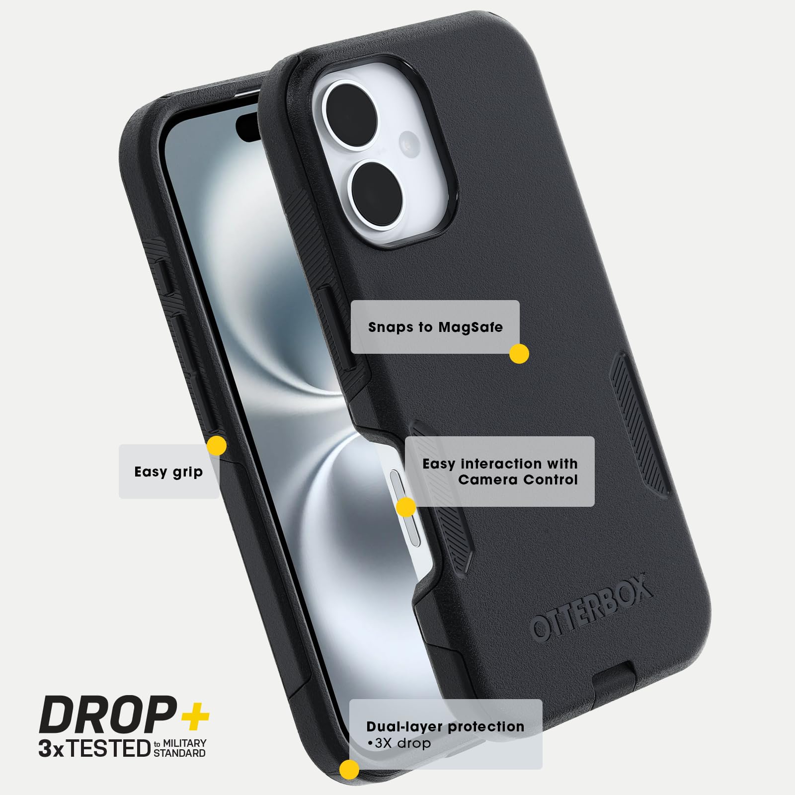 OtterBox iPhone 16 Pro Commuter Series Case - Black