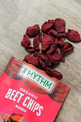 Rhythm Superfoods Beet Chips Organic and Non GMO Vegan Gluten Free Snacks, Naked, 1.4 Ounce (Pack of 4)