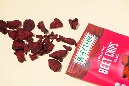 Rhythm Superfoods Beet Chips Organic and Non GMO Vegan Gluten Free Snacks, Naked, 1.4 Ounce (Pack of 4)