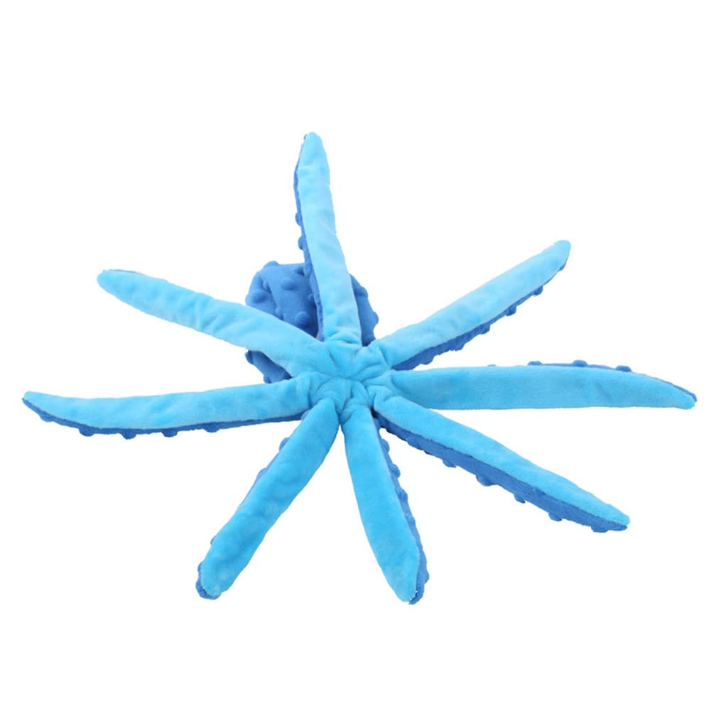 oAutoSjy 2pcs Plush Squeaky Dog Toy No Stuffing Octopus Duck Pet Toy for Small Medium and Large Dogs Crinkle Dog Toy Indoor Pet Interactive Toy Chew Toy for Biting Training Puppy Teething,Orange